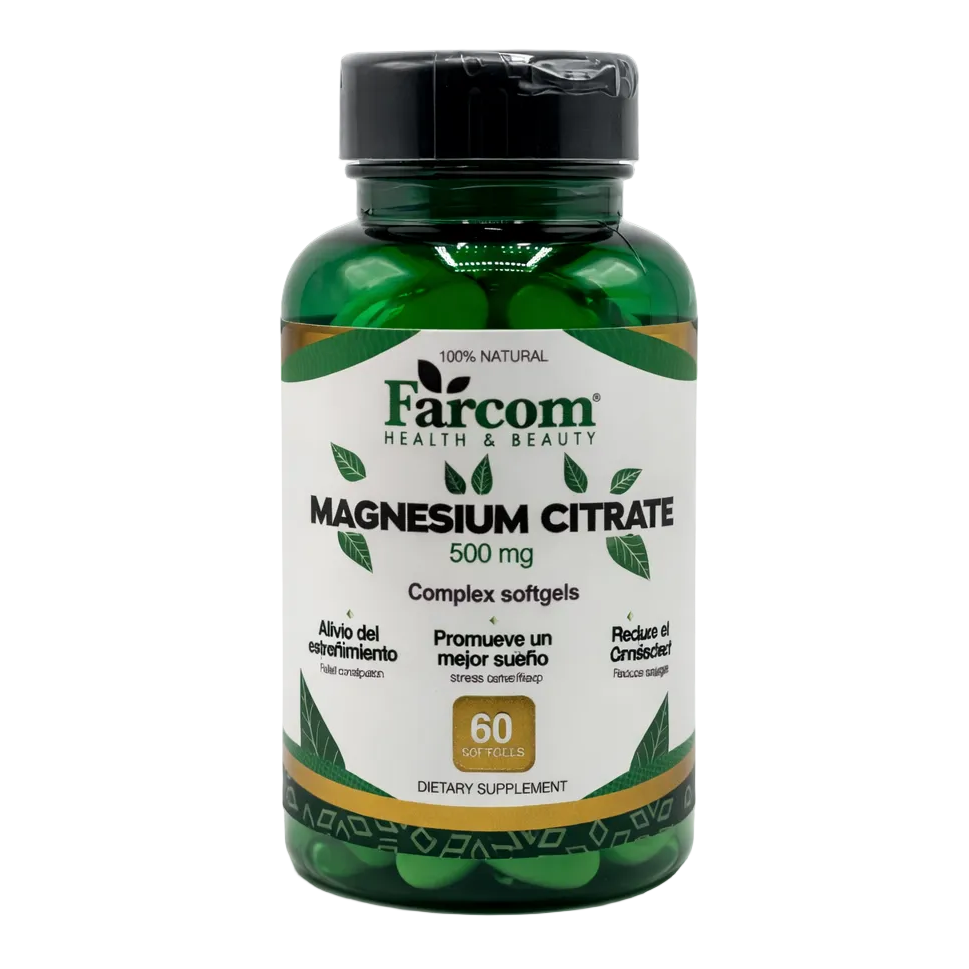 Magnesium Citrate Soft-Gels - 60 Capsules - 500Mg – Farcom